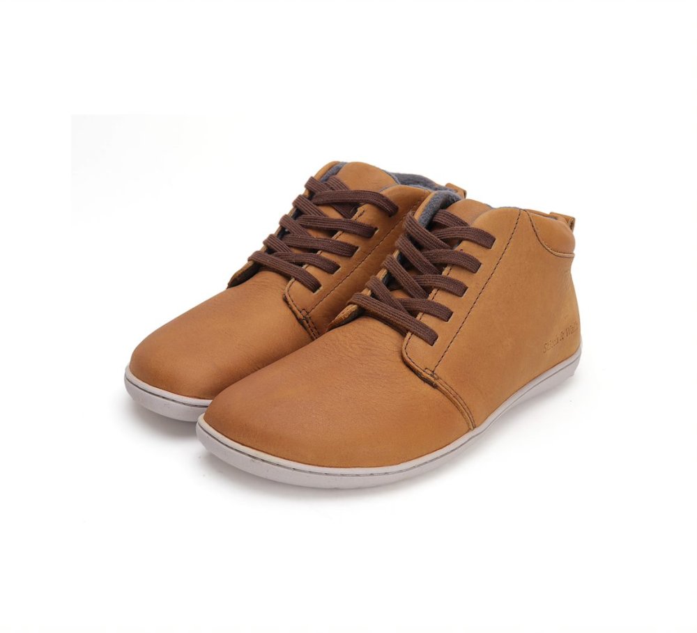 Stitch & Walk barefoot ankle brown :: Barefootkids