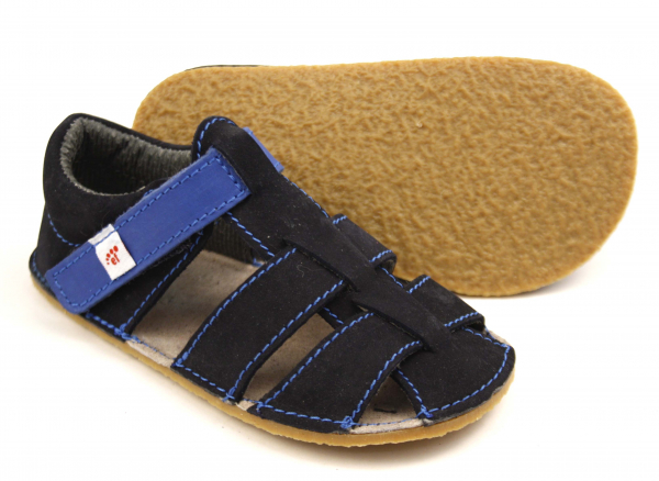 sandals Ef barefoot Dark blue :: Barefootkids