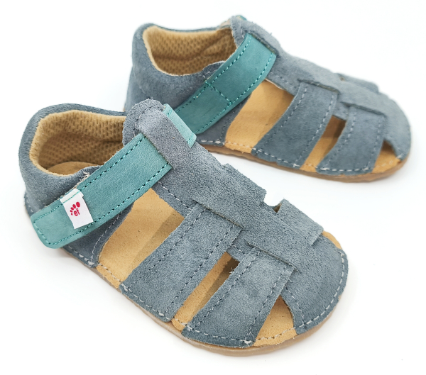 sandals Ef barefoot Grey green :: Barefootkids